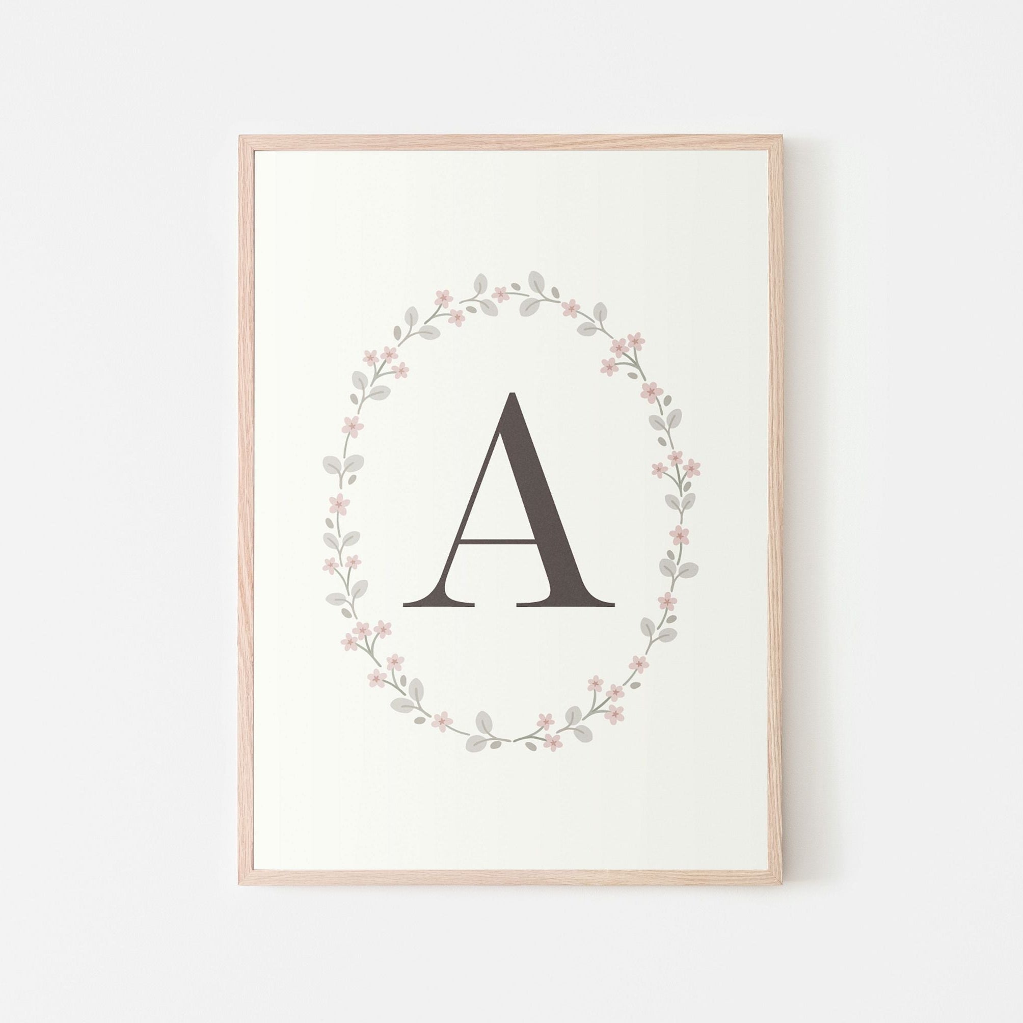 Personlig poster bokstav barnrum – Piffa